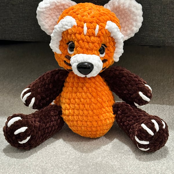 Red Panda Crochet Plush Toy - Folksy