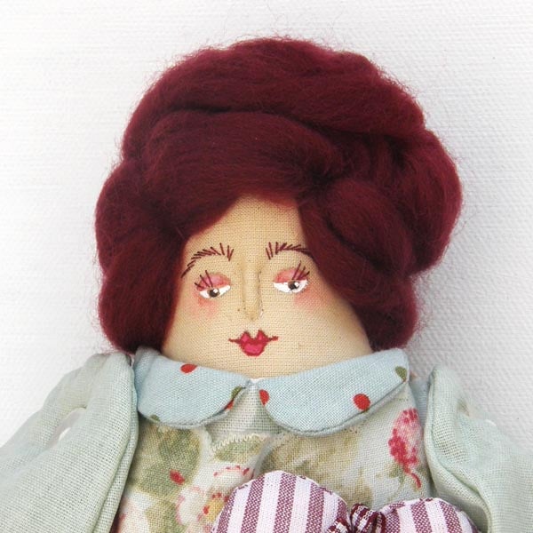 Edith, a handmade rag doll - Folksy