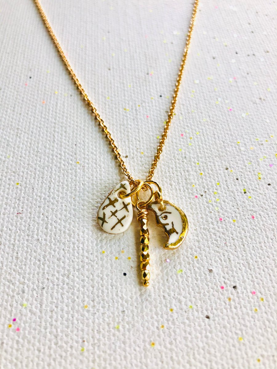 Unique mini porcelain pendant collection - Folksy