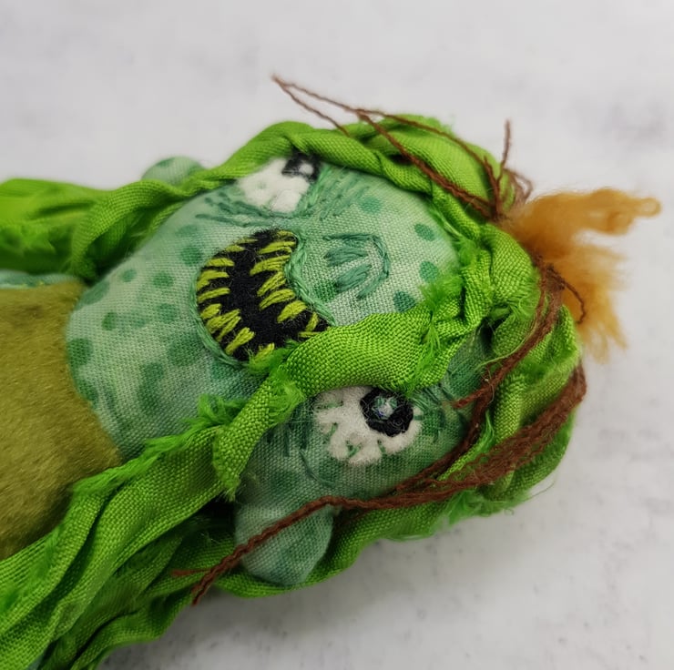 Jenny Greenteeth Miniature Art Doll - Folksy