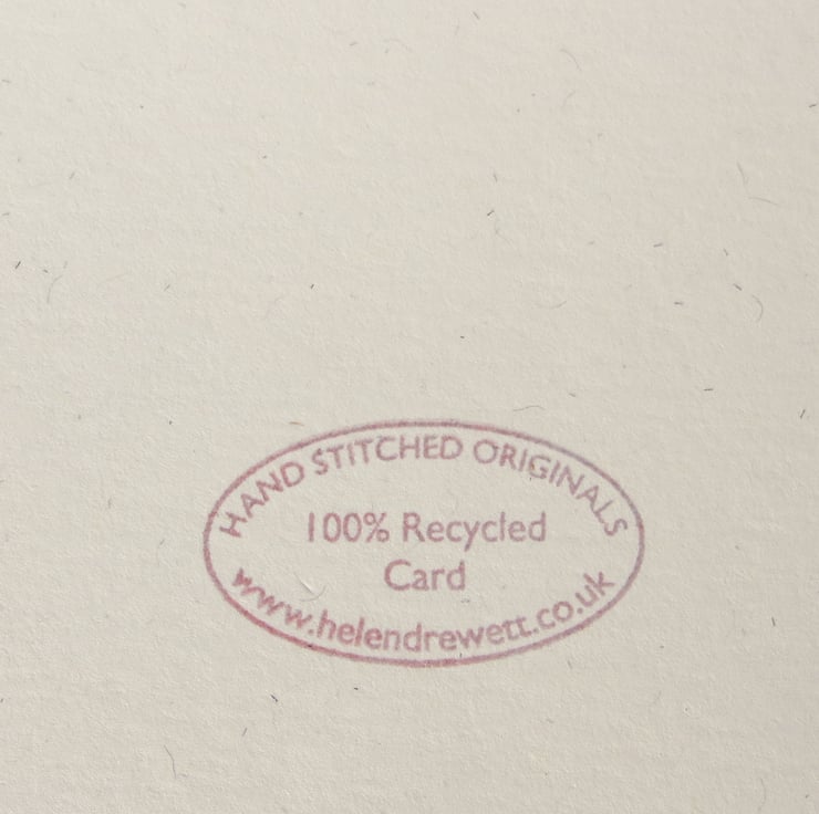 Hand-stitched mini bunting, little white doves,... - Folksy