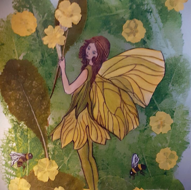 "The Primrose Fairy" Hand drawn illus... - Folksy