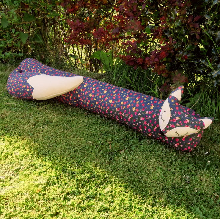 A fox draught excluder. 99cm in length. (39 i... - Folksy