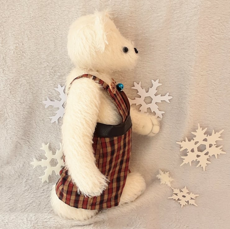 Teddy bear, mohair Polar Bear, One of a kind dr... - Folksy