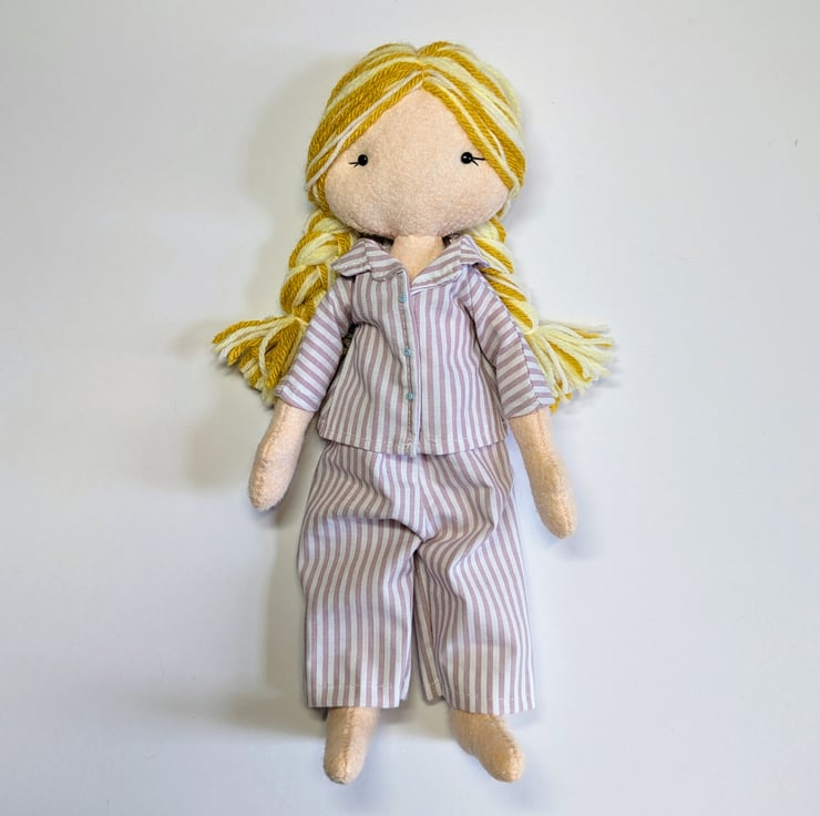 Unique handmade decorative doll, rag doll, bedr... - Folksy