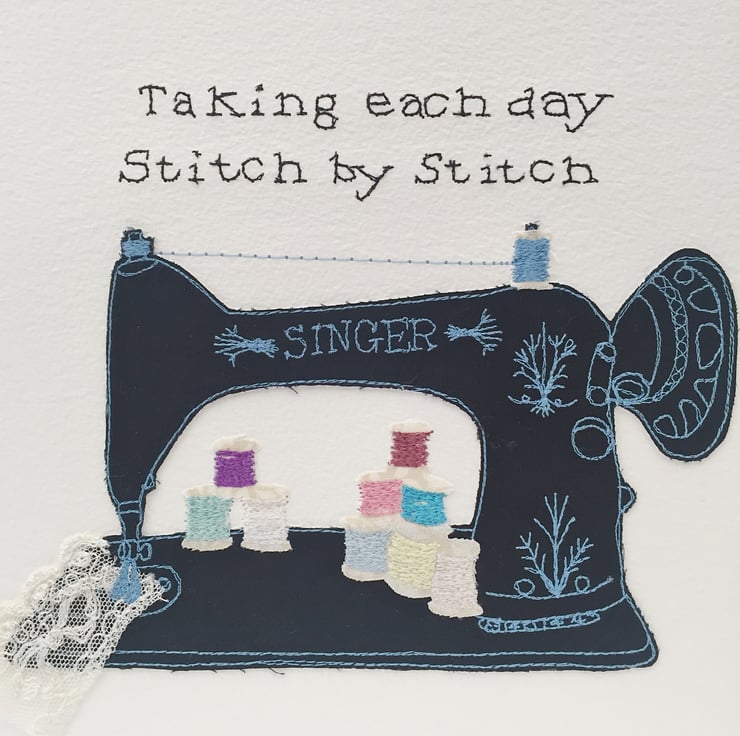 Singer Sewing Machine Embroidery Art - Folksy