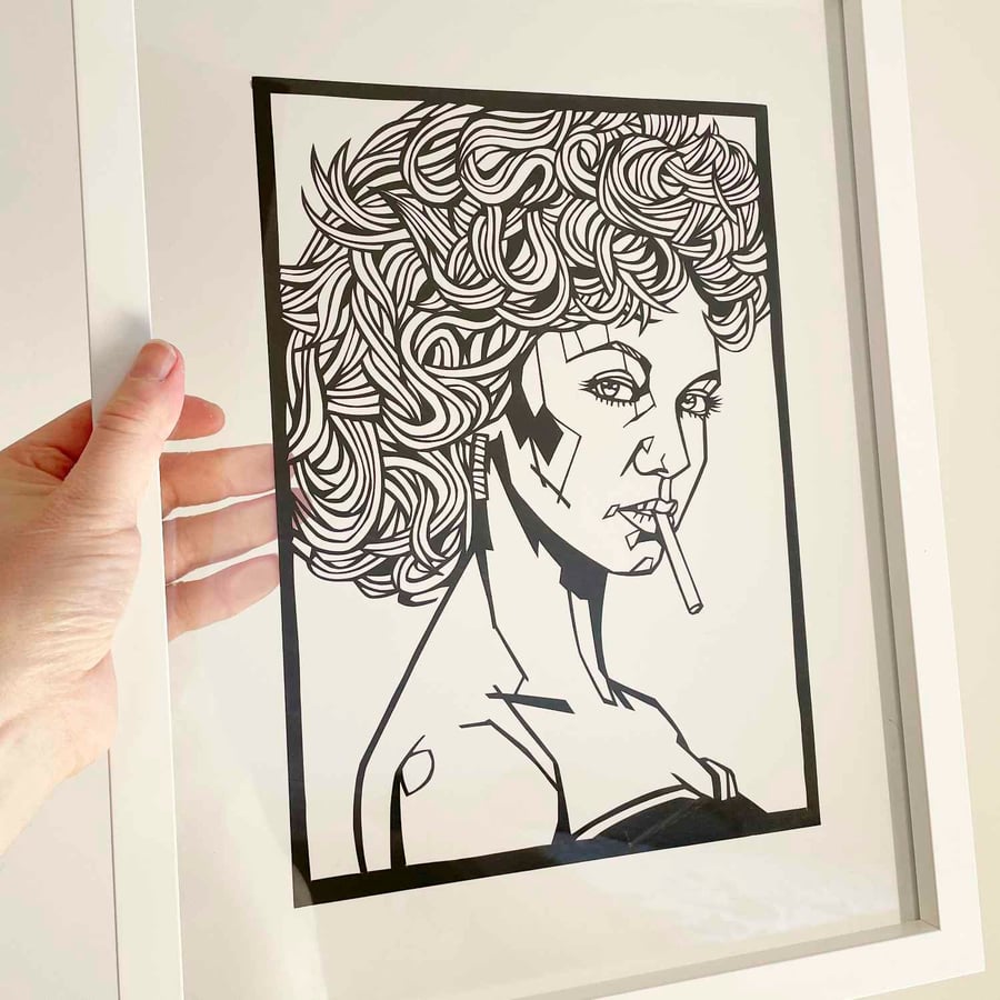 Sandy Grease The Musical handcrafted papercut, ... - Folksy