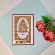 Handmade Birthday Cake Birthday Card - Folksy