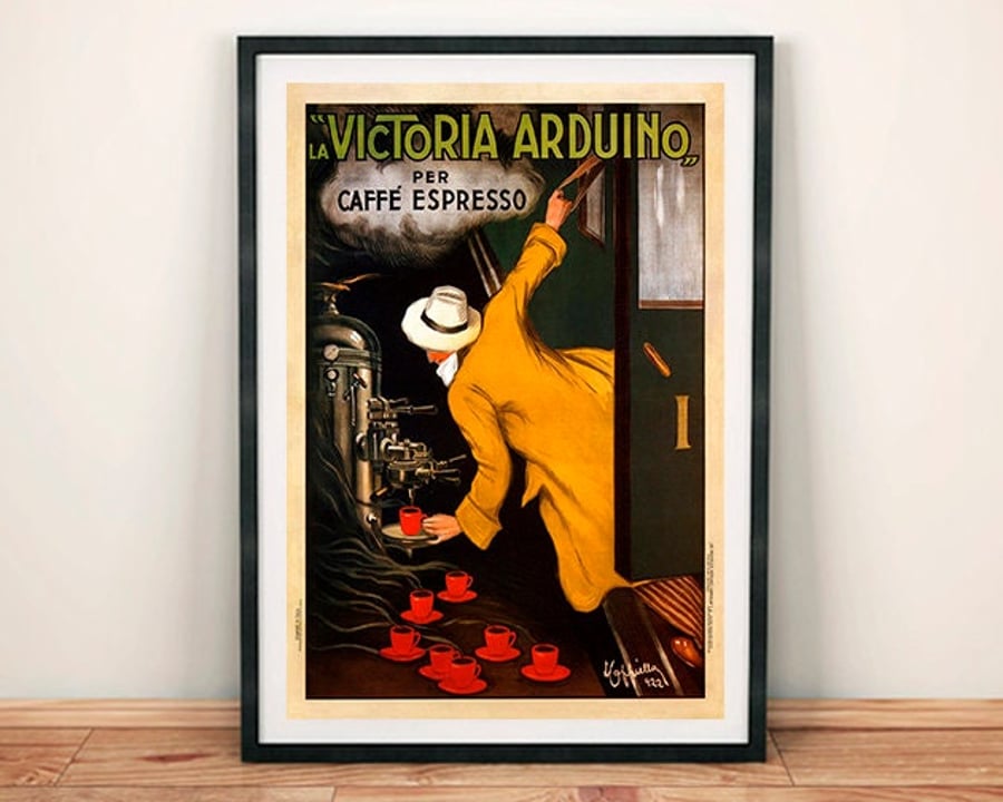 Coffee Print: Vintage Italian Espresso Advert P... - Folksy