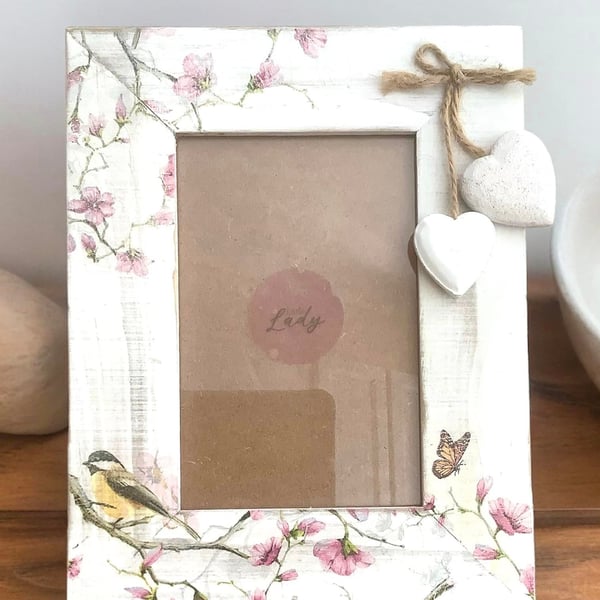 Spring Bird Picture Frame - Folksy