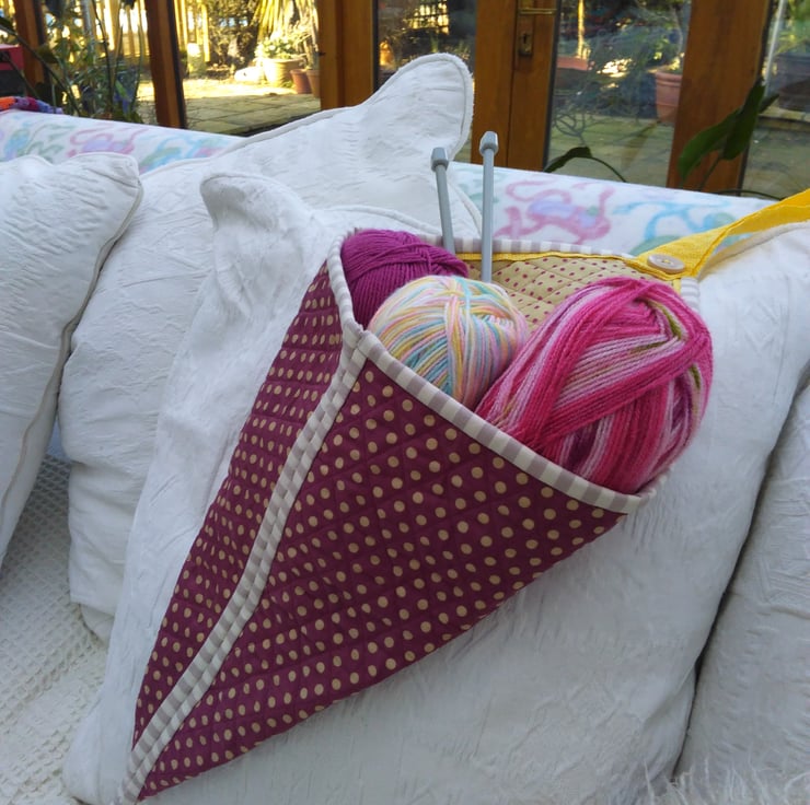 ChrissieCraft useful spotty KITE shaped patchwo... - Folksy