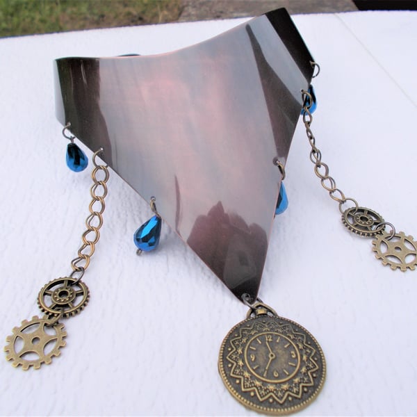 Steampunk Collar with cogs Cosplay Costume - Folksy