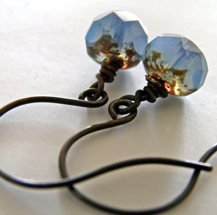 Copper Earrings - Folksy