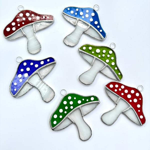 Handmade stained glass suncatchers on Folksy