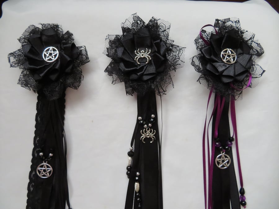 Black & Jewel Colours Gothic Goth Style Cli... - Folksy