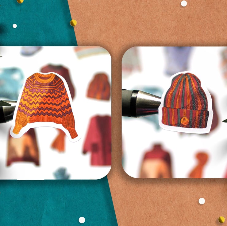 Sweater sticker sheet, planner stickers, bullet... - Folksy