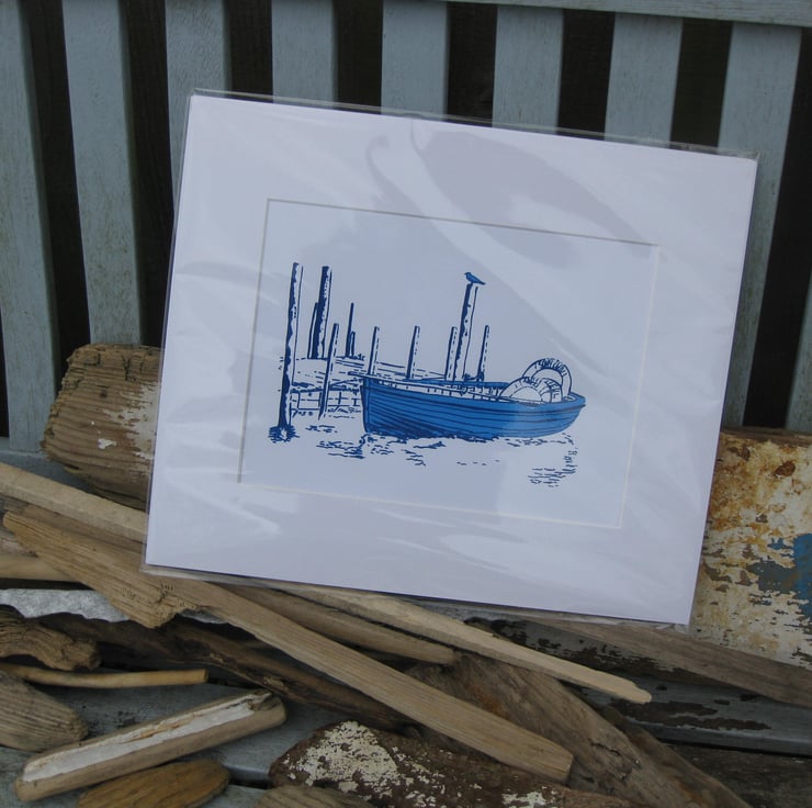 Walberswick Ferry Card - Folksy
