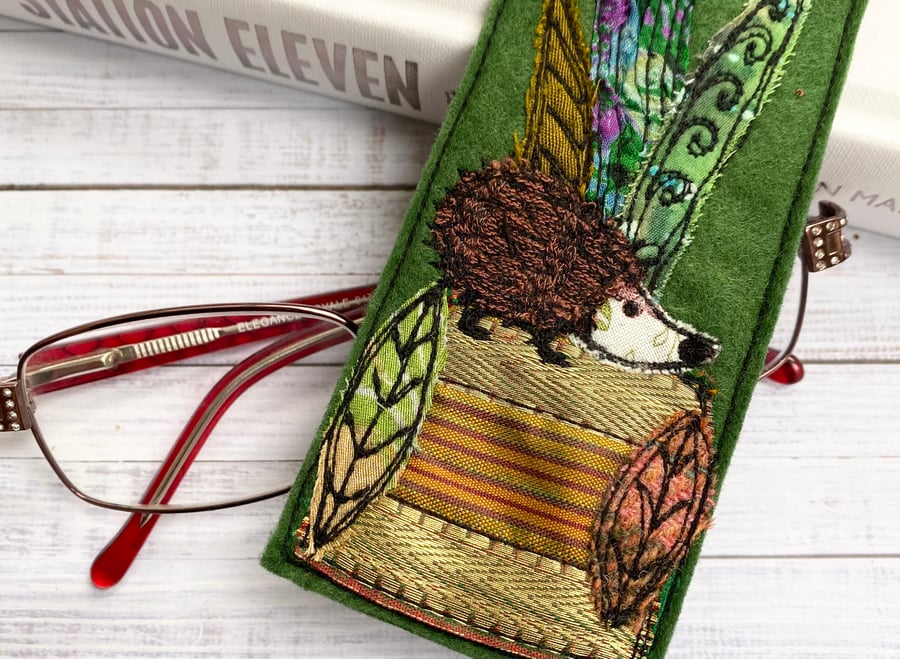 Upcycled hedgehog bookmark. - Folksy