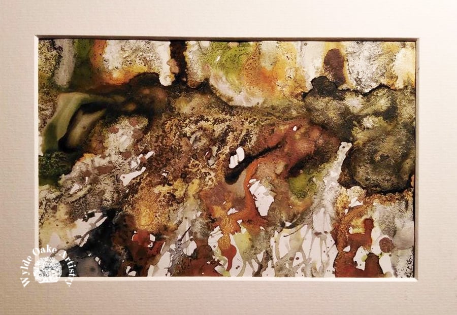 Mycelium Running - Original A4 hand painted art - Folksy