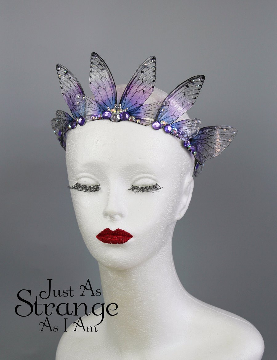 MADE TO ORDER - Ethereal Deep Purple and Blue S... - Folksy