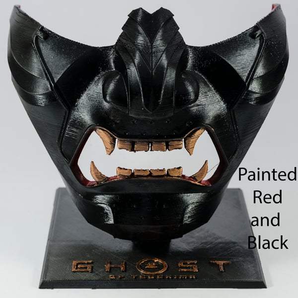 Wearable Samurai Sakai Menpo Oni Ghost of Tsush... - Folksy