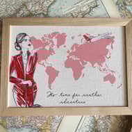 Virgin Atlantic Cork Board Cabin Crew Pin Board... - Folksy