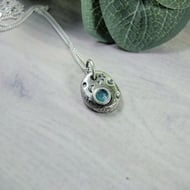 Turquoise Planet & Night Sky Pendant Recyle... - Folksy