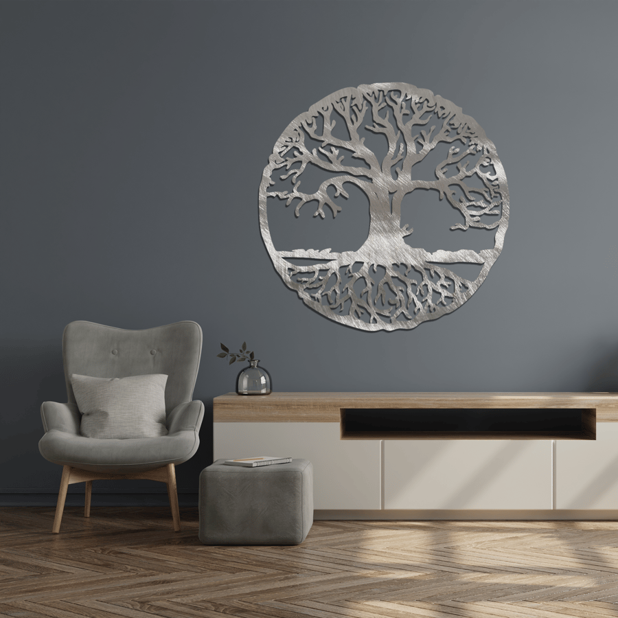 Metal Tree of Life Wall Art - Modern Art Design... - Folksy