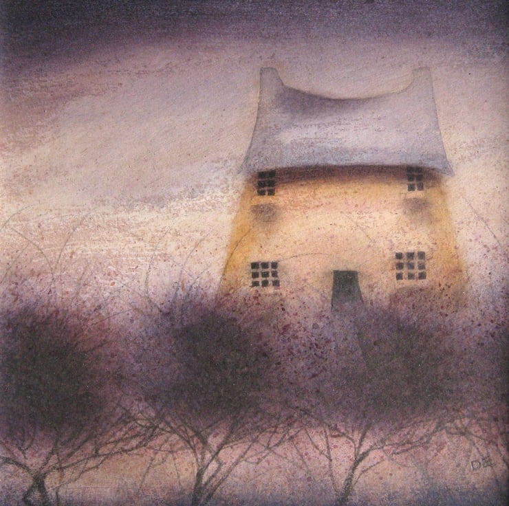 Hedgerow House - Framed Original Acrylic House,... - Folksy