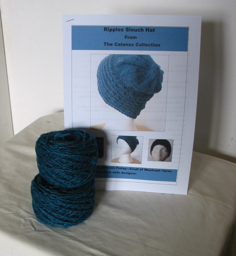 Knitting kit 'Ripples 'Hat - Folksy
