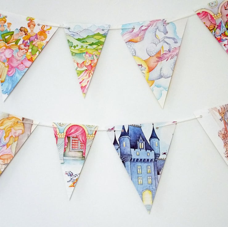 Children's Fairytale Bunting - Folksy
