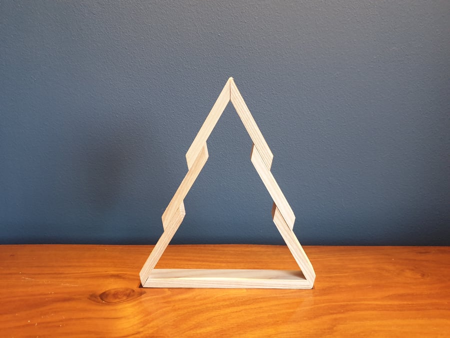 Wood Christmas tree - Ash medium modern tree - Folksy