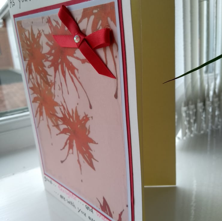 Red get well after your operation card - Folksy