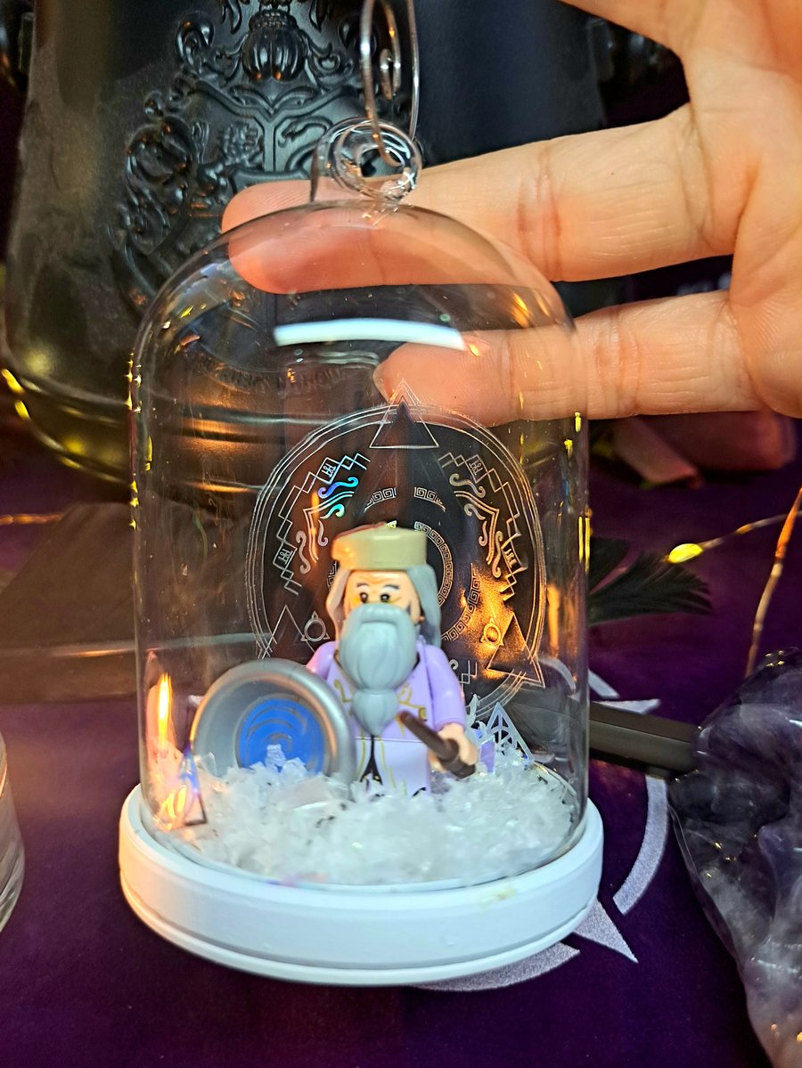 Dumbledore Harry Potter Lego Faux Snow Globe Tr... - Folksy