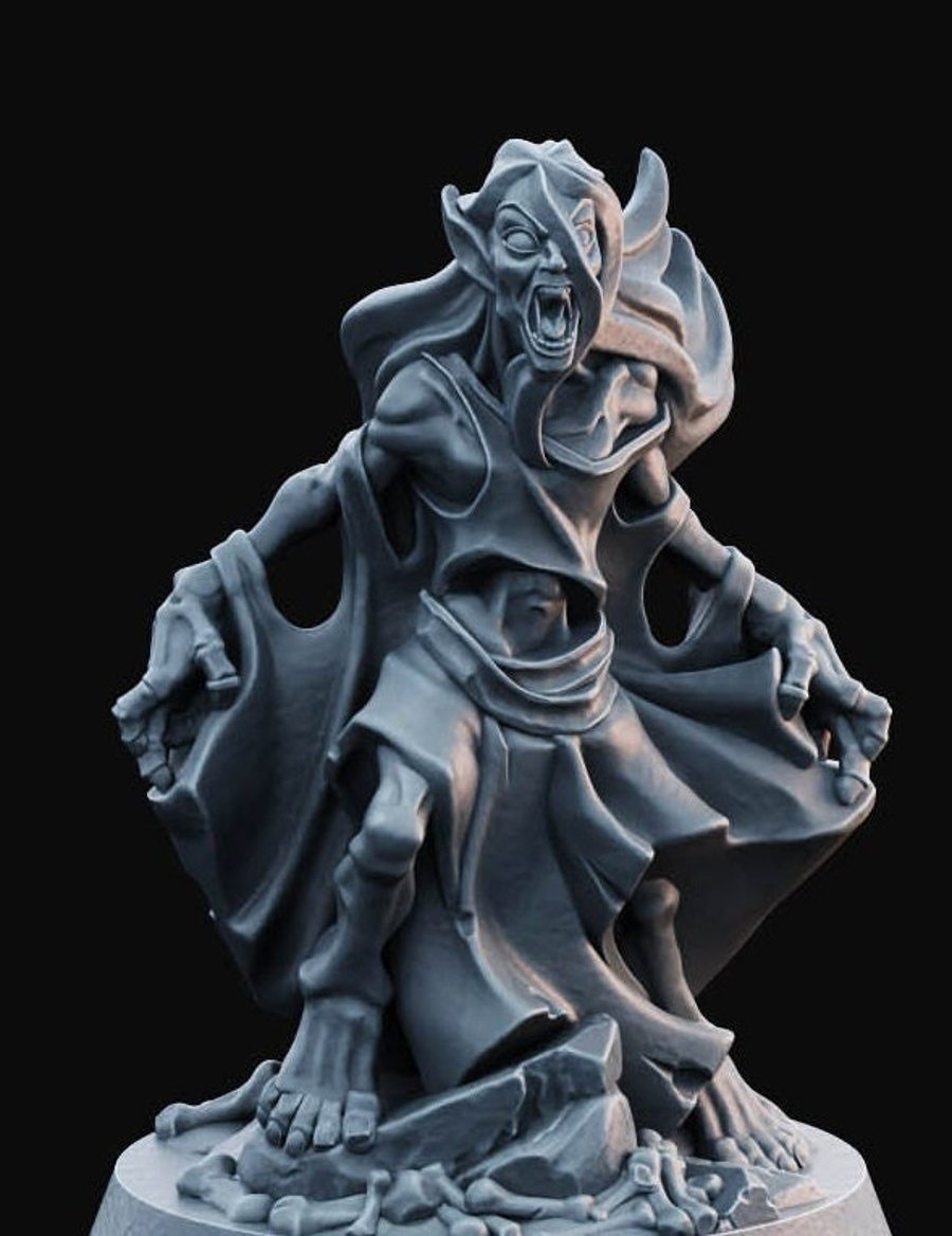 Banshee1 resin cast miniatures 3d prints - Folksy