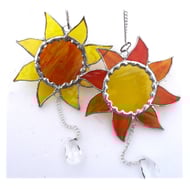 SOLD Sun Suncatcher Stained Glass Handmade Suns... - Folksy