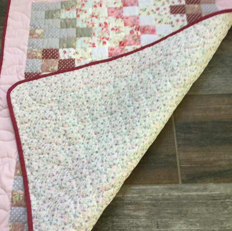 Patchwork Cot Quilt - Folksy