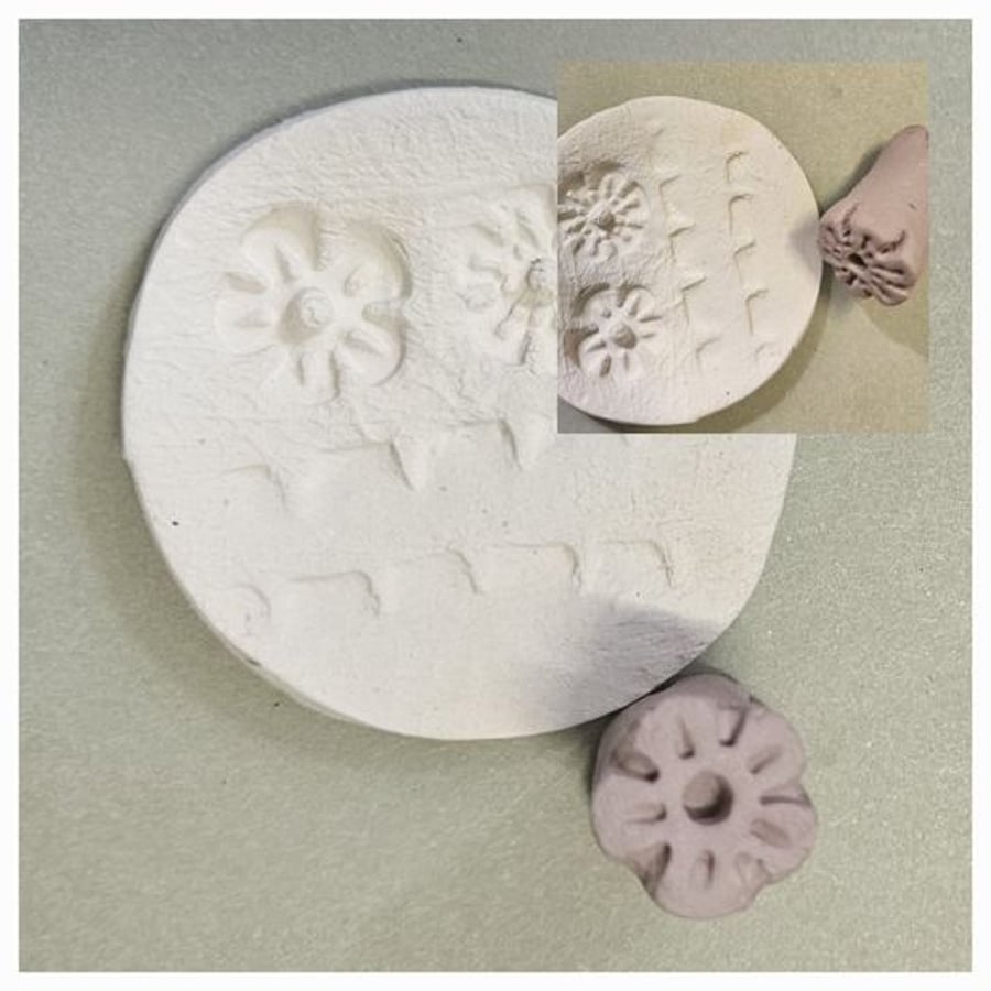 Hand Made Ceramic Stamp - Folksy