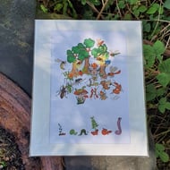 Landed Festival poster. Limited edition of 30. - Folksy
