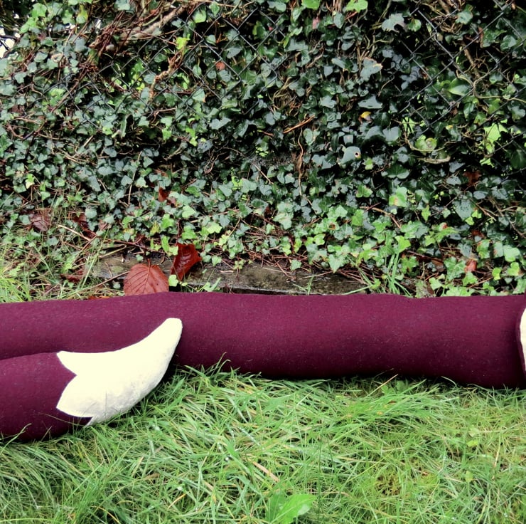 Fox draught excluder. Made from tactile wool. ... - Folksy