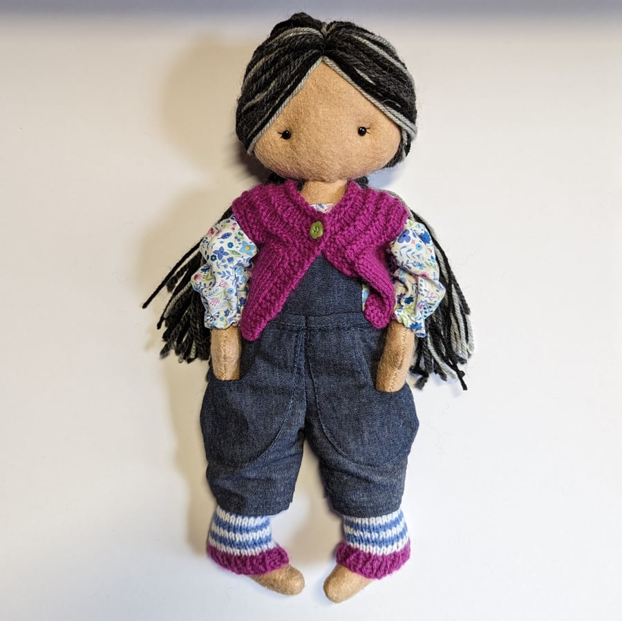 Unique handmade decorative doll, rag doll, art ... - Folksy