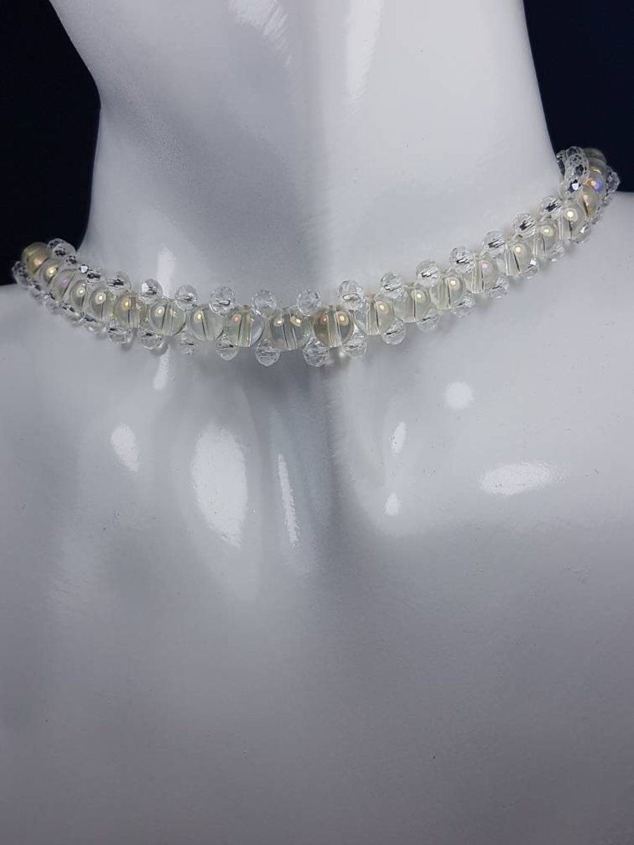 Handmade collar. Bubble bead collar. Fantasy co... - Folksy