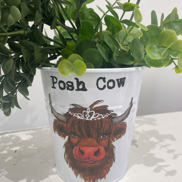 Cow pot - Folksy