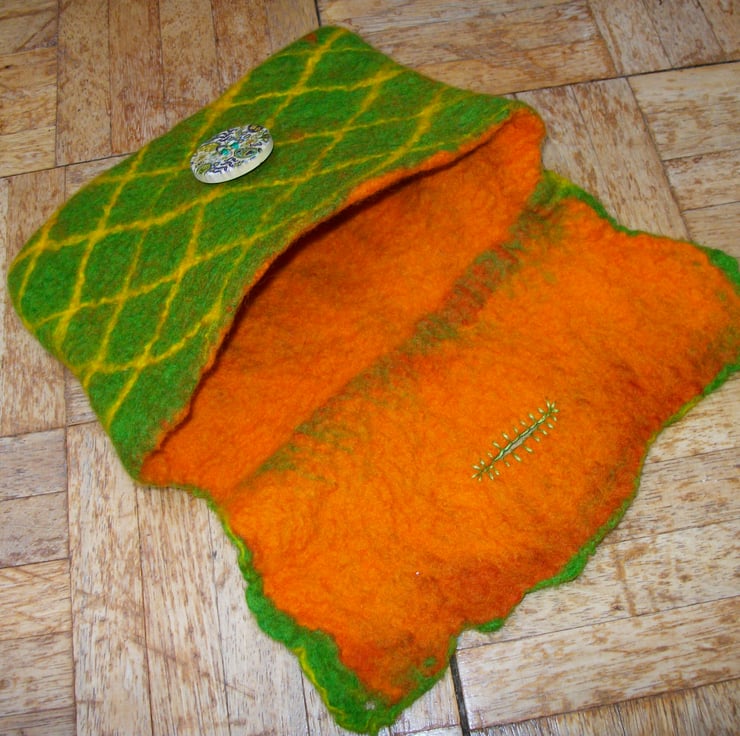 Handmade Felt Purse - Folksy