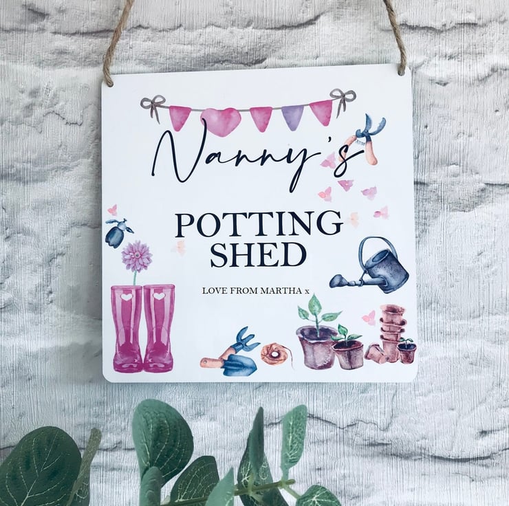 Personalised metal shed sign, Workshop sign, Ga... - Folksy