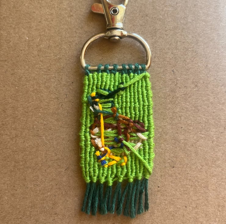 Mallard Duck Woven Keyring with Clasp Hook - Du... - Folksy