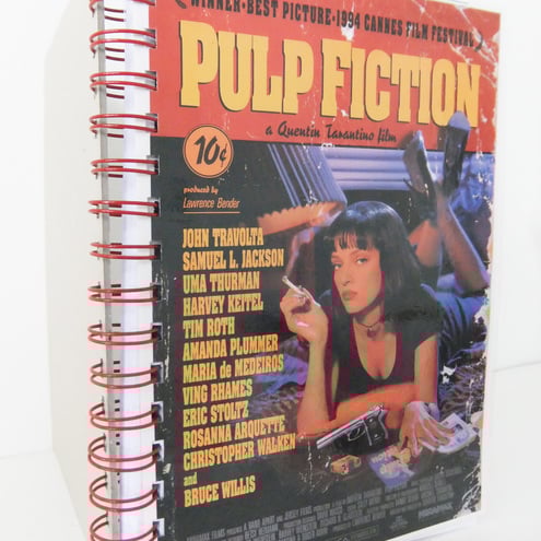 Handmade Journal – Pulp Fiction notebook - Folksy