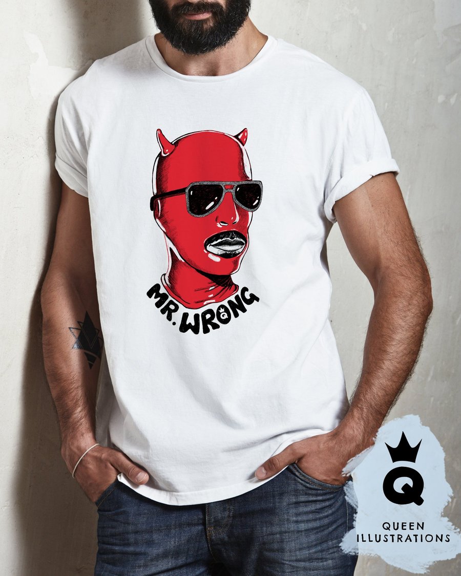 MR. WRONG, fun gay T-shirt, perfect prank gift... - Folksy