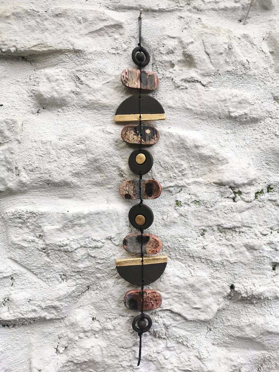 Talisman wall hanging - ceramic wall art-wall h... - Folksy