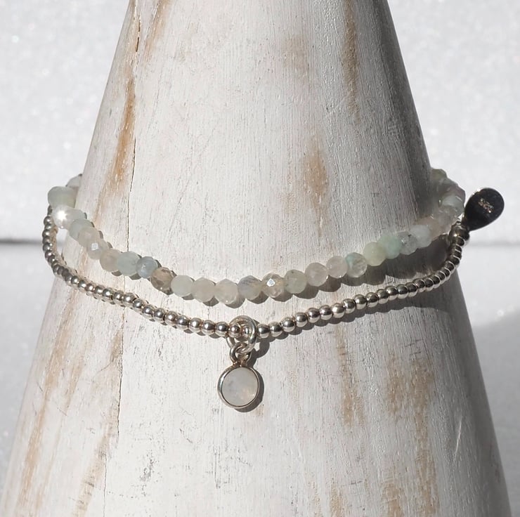 Over the Moon - Sterling Silver & Moonstone... - Folksy